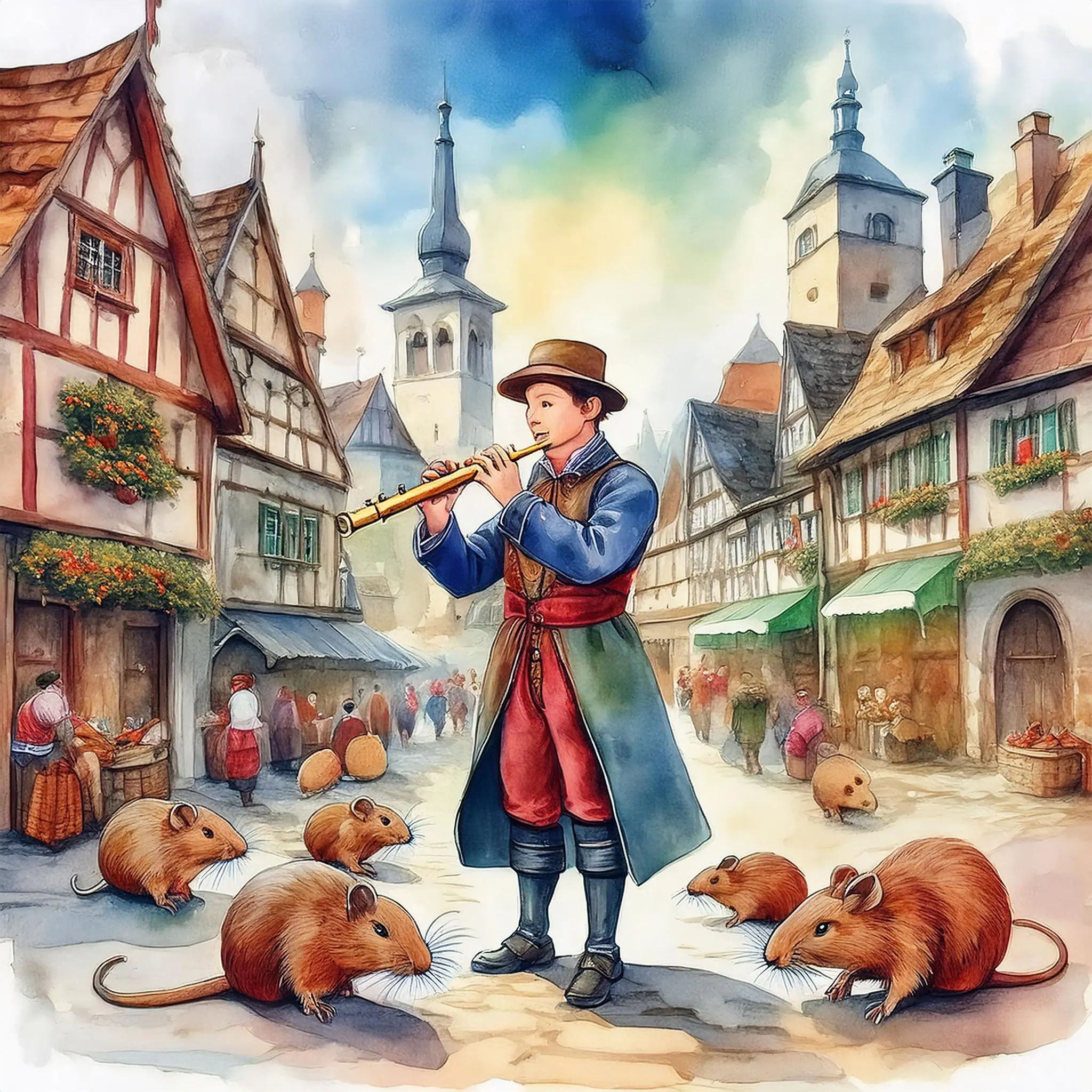 Cuento El flautista de Hamelin ️ | Minenito