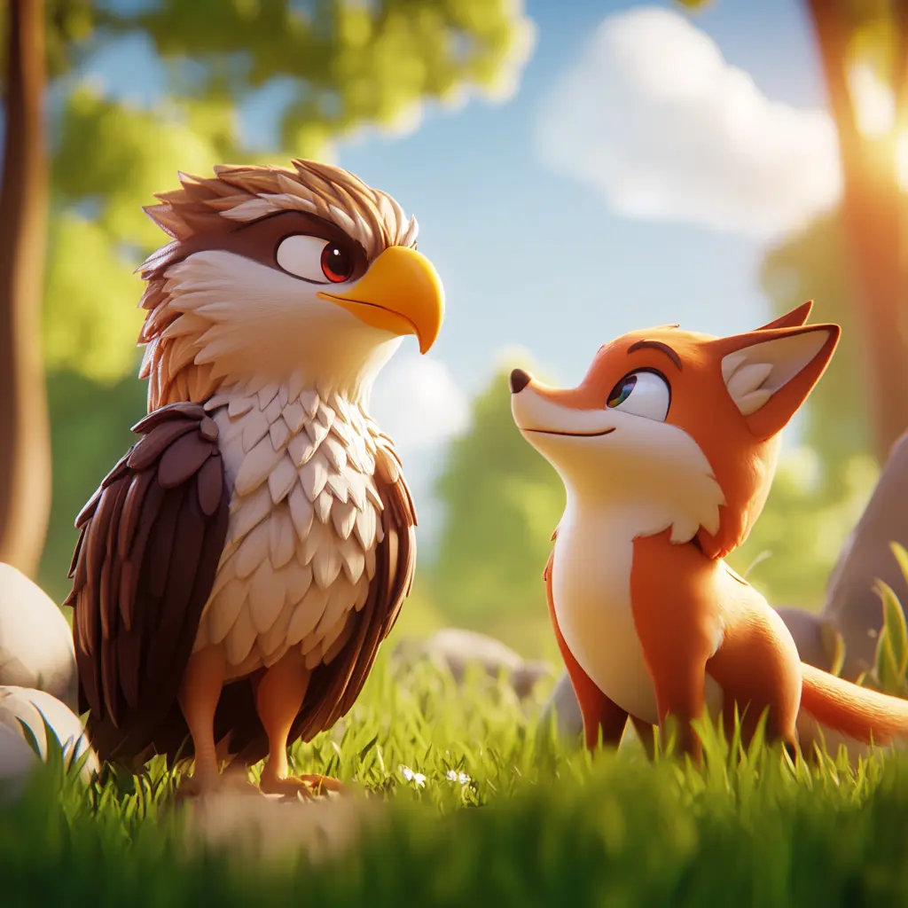 Fábula El águila y la zorra ️ | Minenito