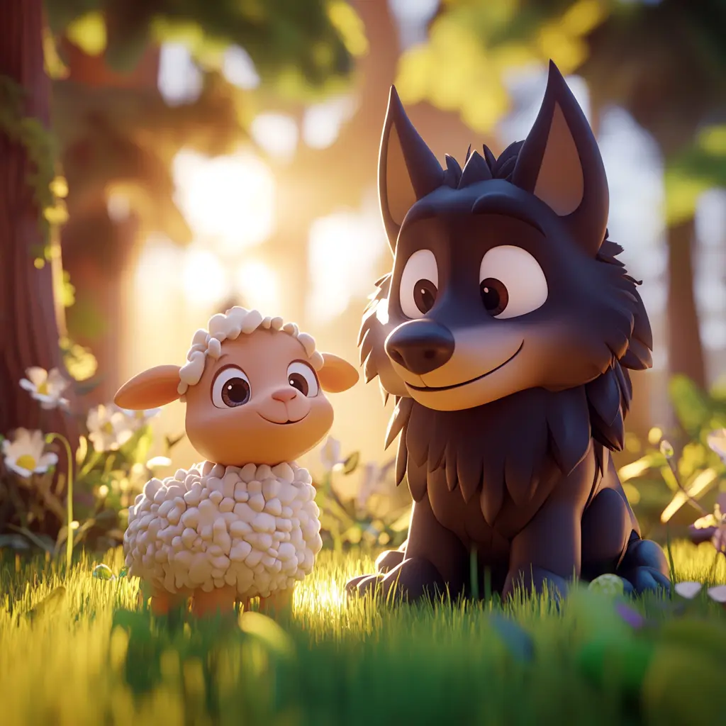 Fábula El Lobo y el Cordero ️ | Minenito