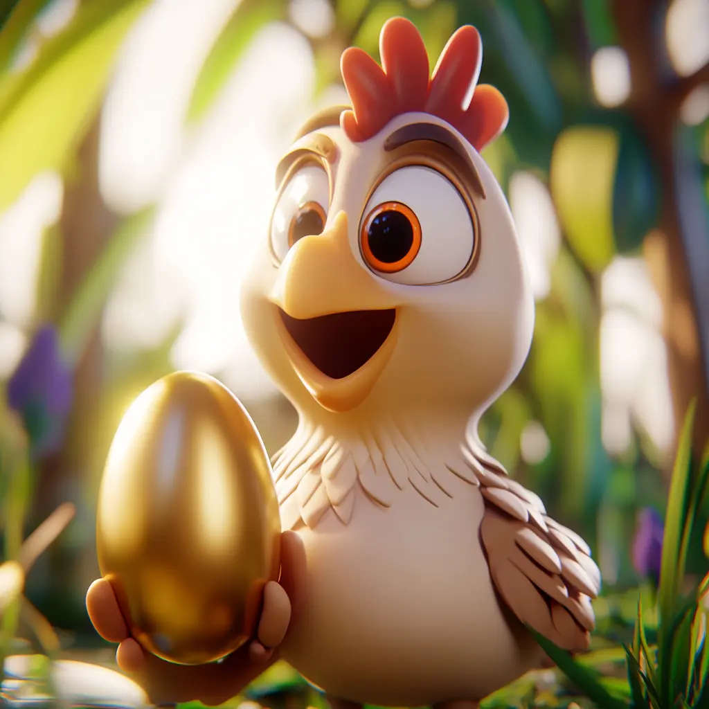 Fábula La gallina de los huevos de oro ️ | Minenito