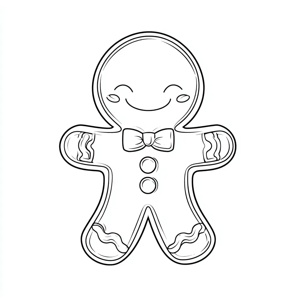 Dibujos de galletas de jengibre para colorear ️ | Minenito