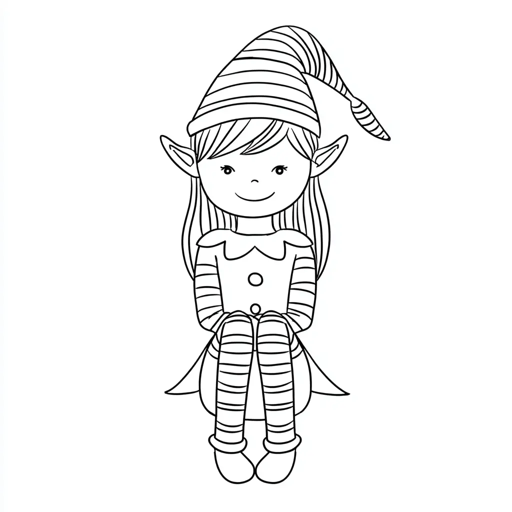 Dibujos de elfos para colorear ️ | Minenito