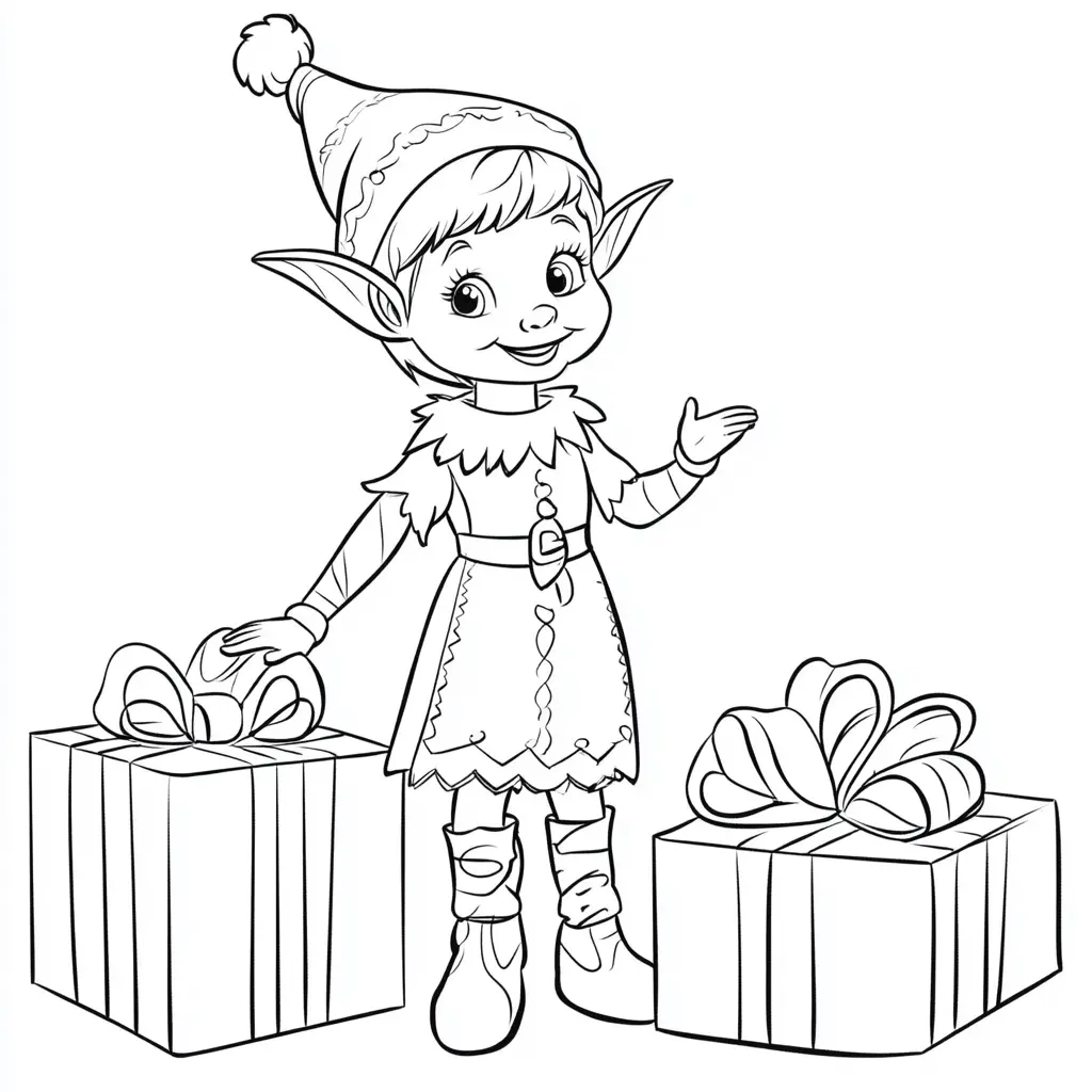 Dibujos de elfos para colorear ️ | Minenito