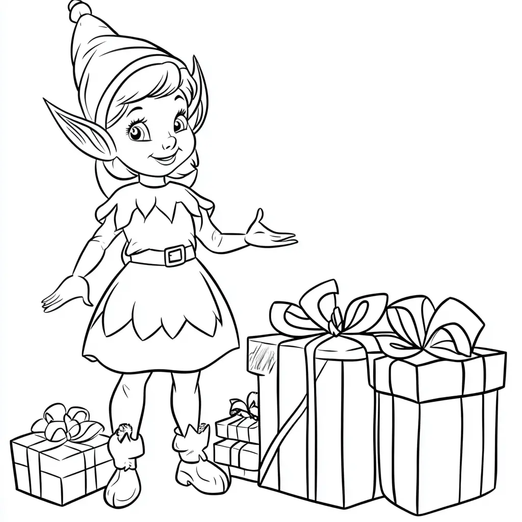 Dibujos de elfos para colorear ️ | Minenito