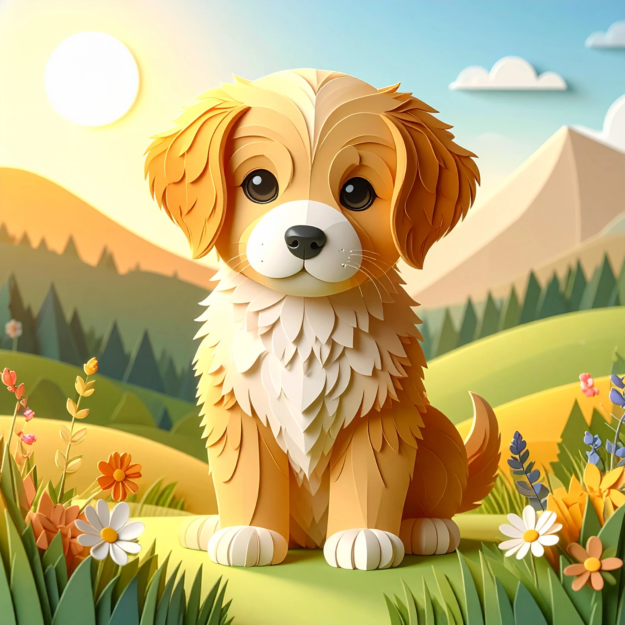 Dibujos de golden retriever para colorear ️ | Minenito