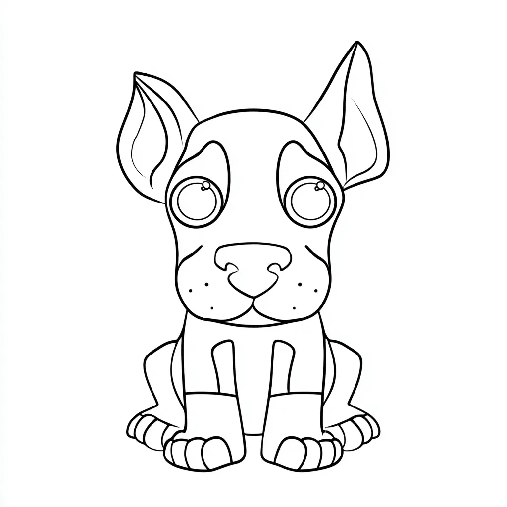 Dibujos de dóberman para colorear ️ | Minenito