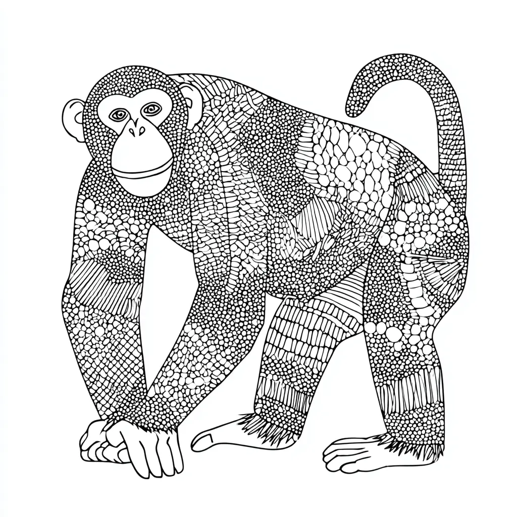 Dibujos de monos para colorear ️ | Minenito