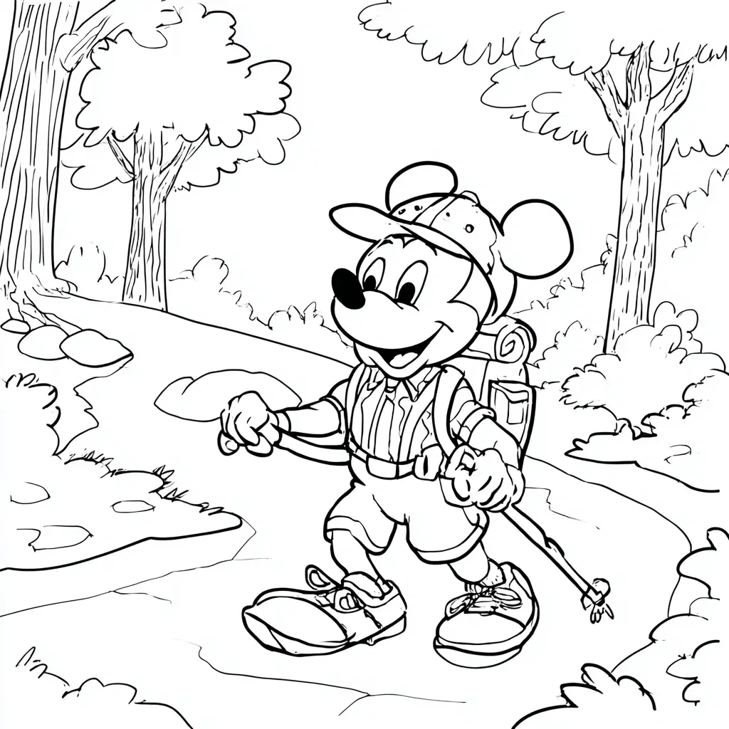 Dibujos de senderismo para colorear ️ | Minenito