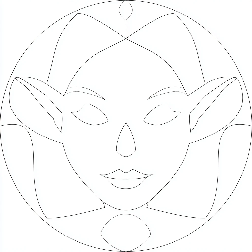 Mandalas de elfas para colorear e imprimir ️ | Minenito
