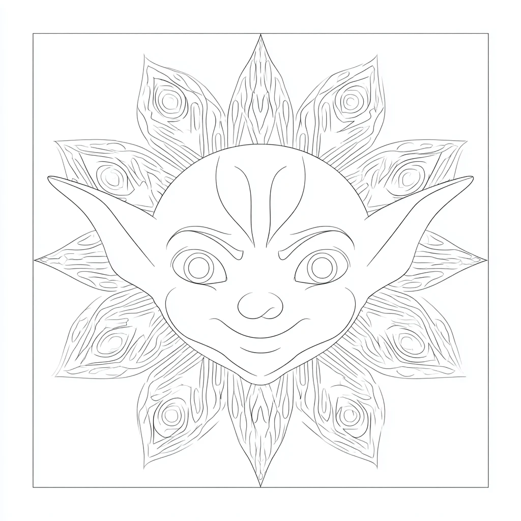 Mandalas de elfas para colorear e imprimir ️ | Minenito