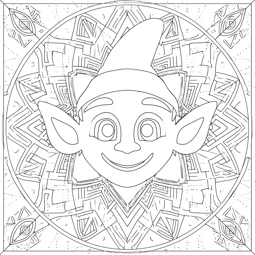 Mandalas de elfas para colorear e imprimir ️ | Minenito