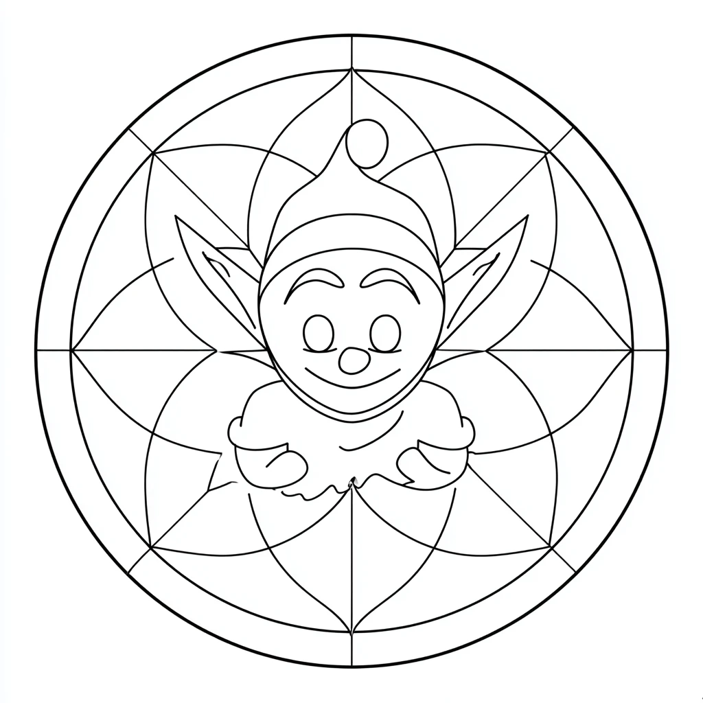Mandalas de elfas para colorear e imprimir ️ | Minenito